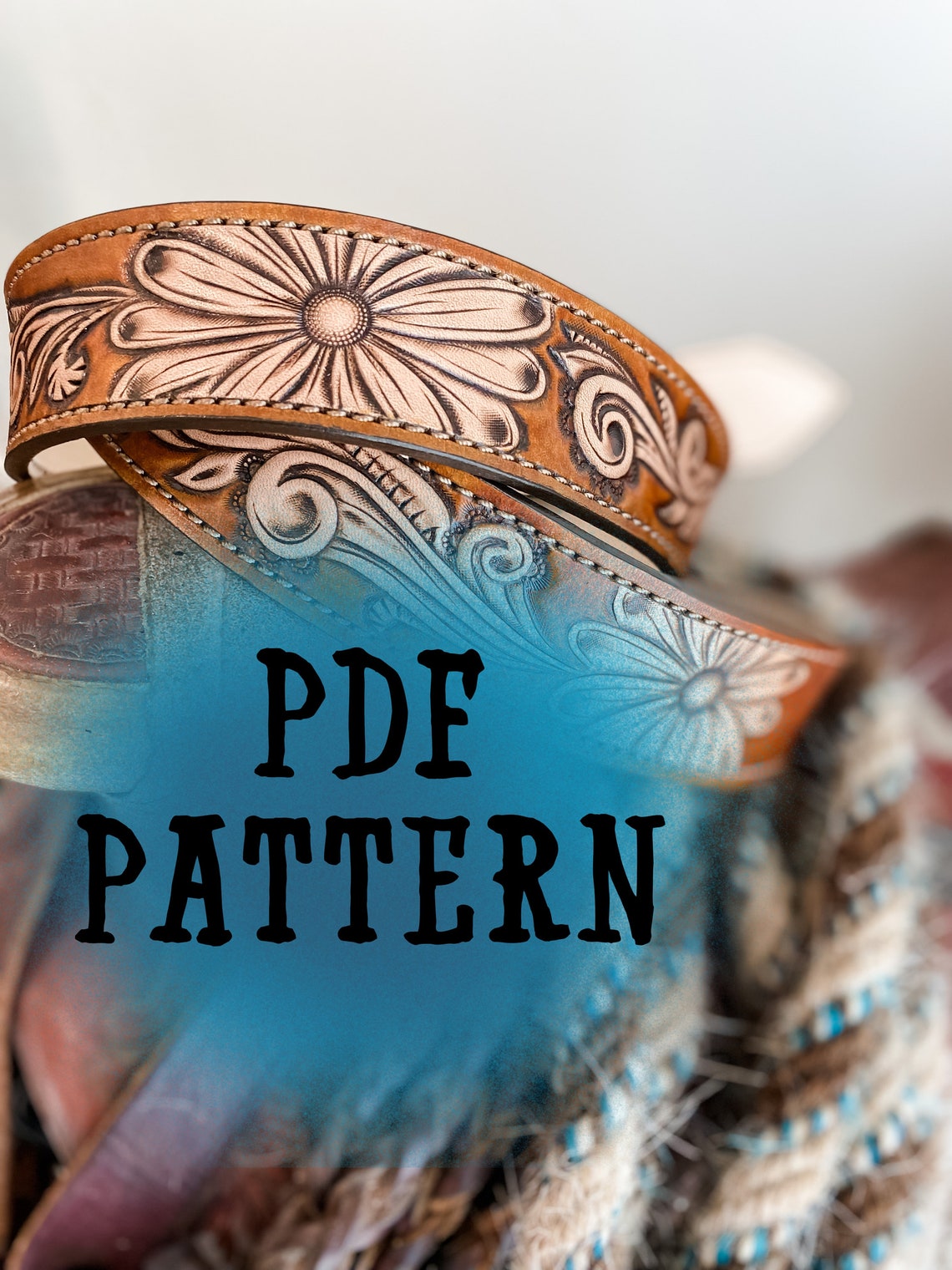 PDF Daisy Scrolls Belt/strap Tooled Leather Pattern - Etsy