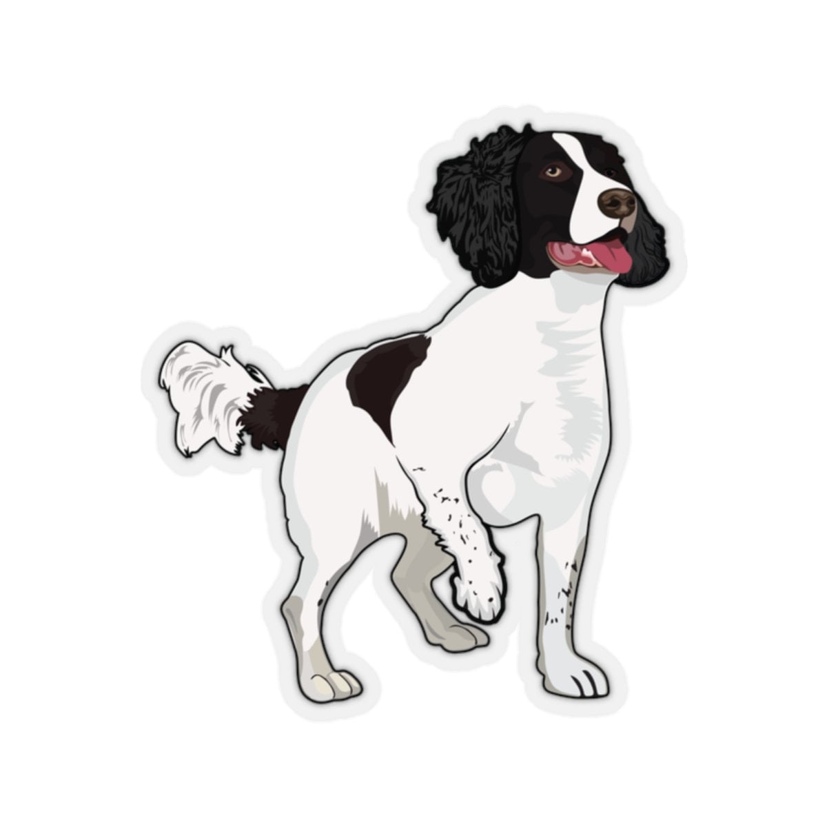 English Springer Spaniel Kiss-cut Stickers, 4 Sizes, White or ...