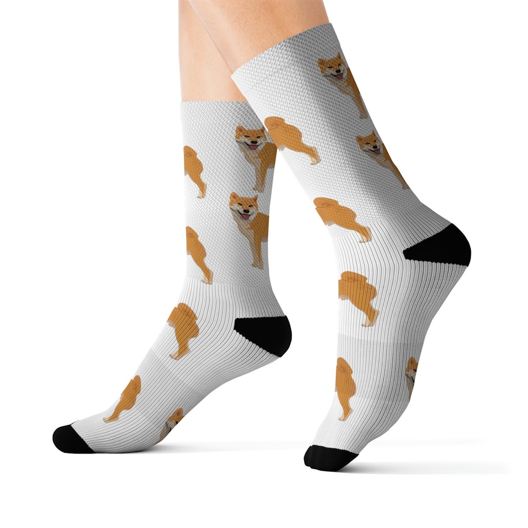 Shiba Inu Sublimation Socks, 3 Sizes, Polyester/spandex, FREE Shipping ...