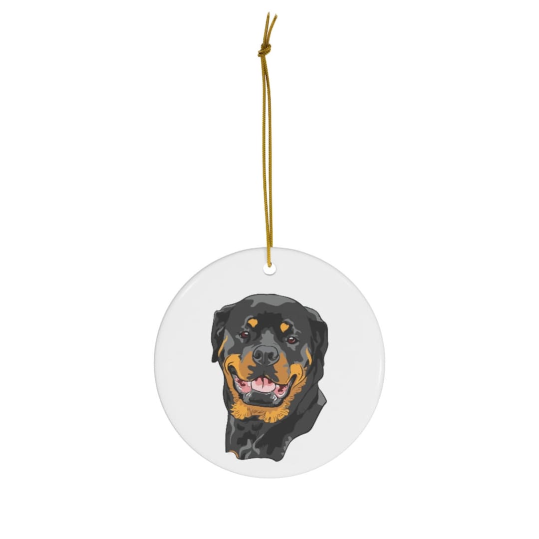 Rottweiler Ceramic Ornaments - Etsy