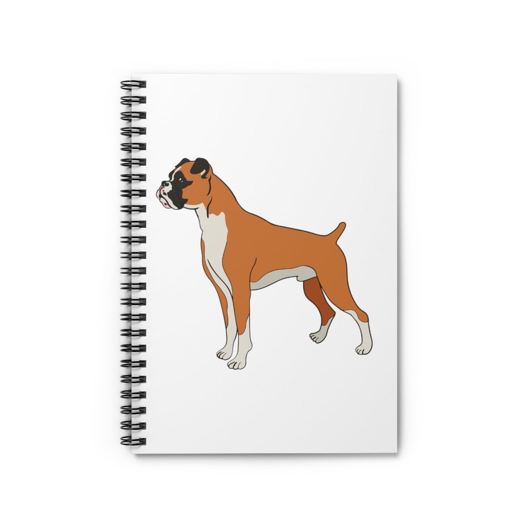 Boxer Spiral Notebook - Ruled Line - Etsy UK