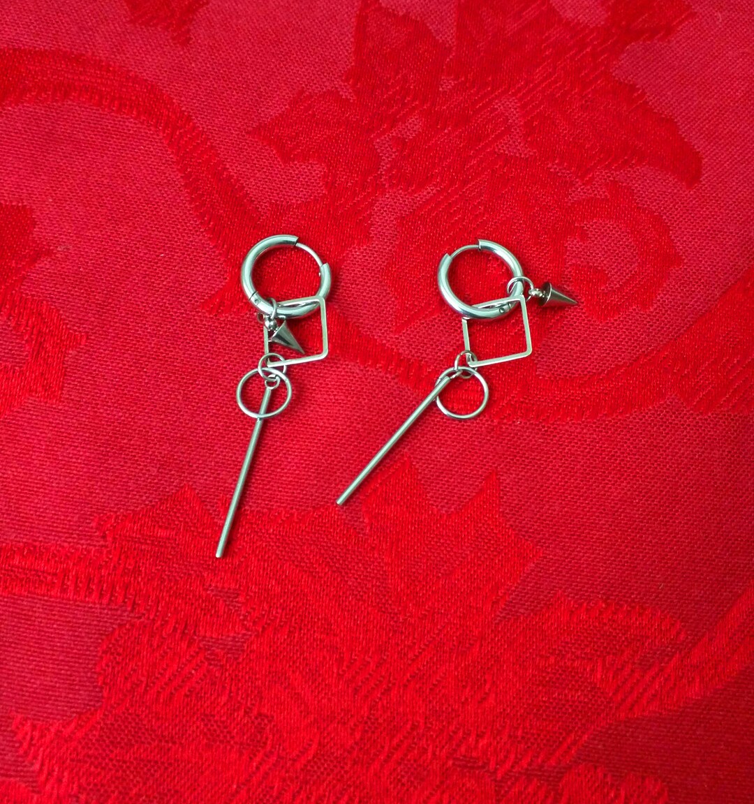 BTS Kpop Earrings, Bangtan Hoop Earrings, Cyber Punk Core Jewelry ...