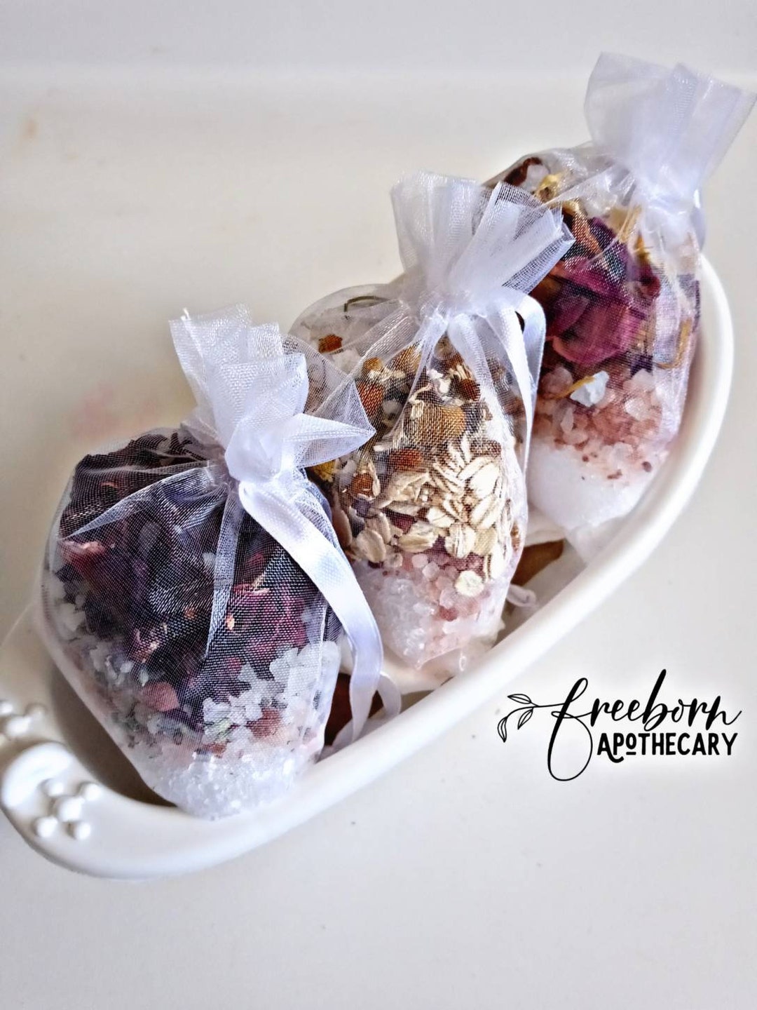 Large Herbal Bathtub Teas | Natural Bath Salts | Detox Bath | Herbal ...