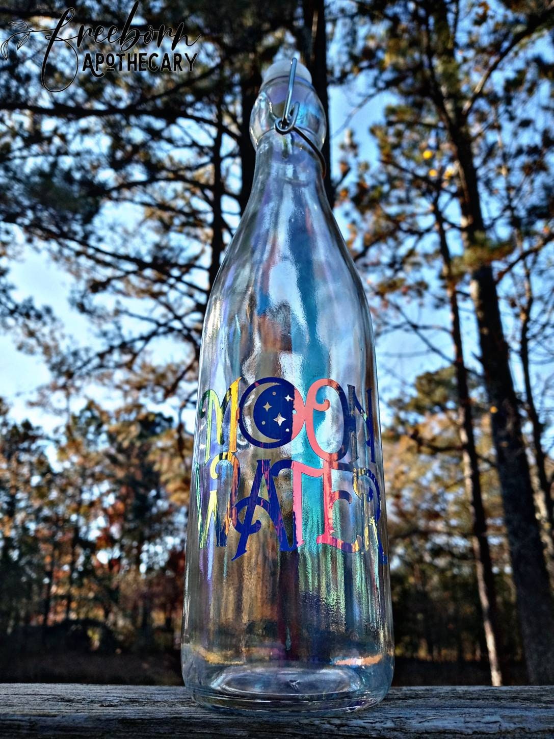 Moon Water Bottle Full Moon Water Jar New Moon Water | Etsy