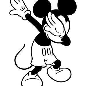 Mickey Mouse Dabbing svg Dab svg Disney svg | Etsy