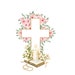 Pink Floral Holy Cross Sublimation Design , Digital Download, First ...
