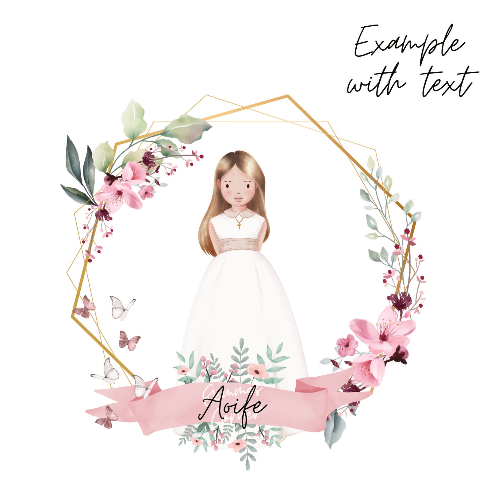 Pink Banner Communion Sublimation Design, Communion Digital Download ...