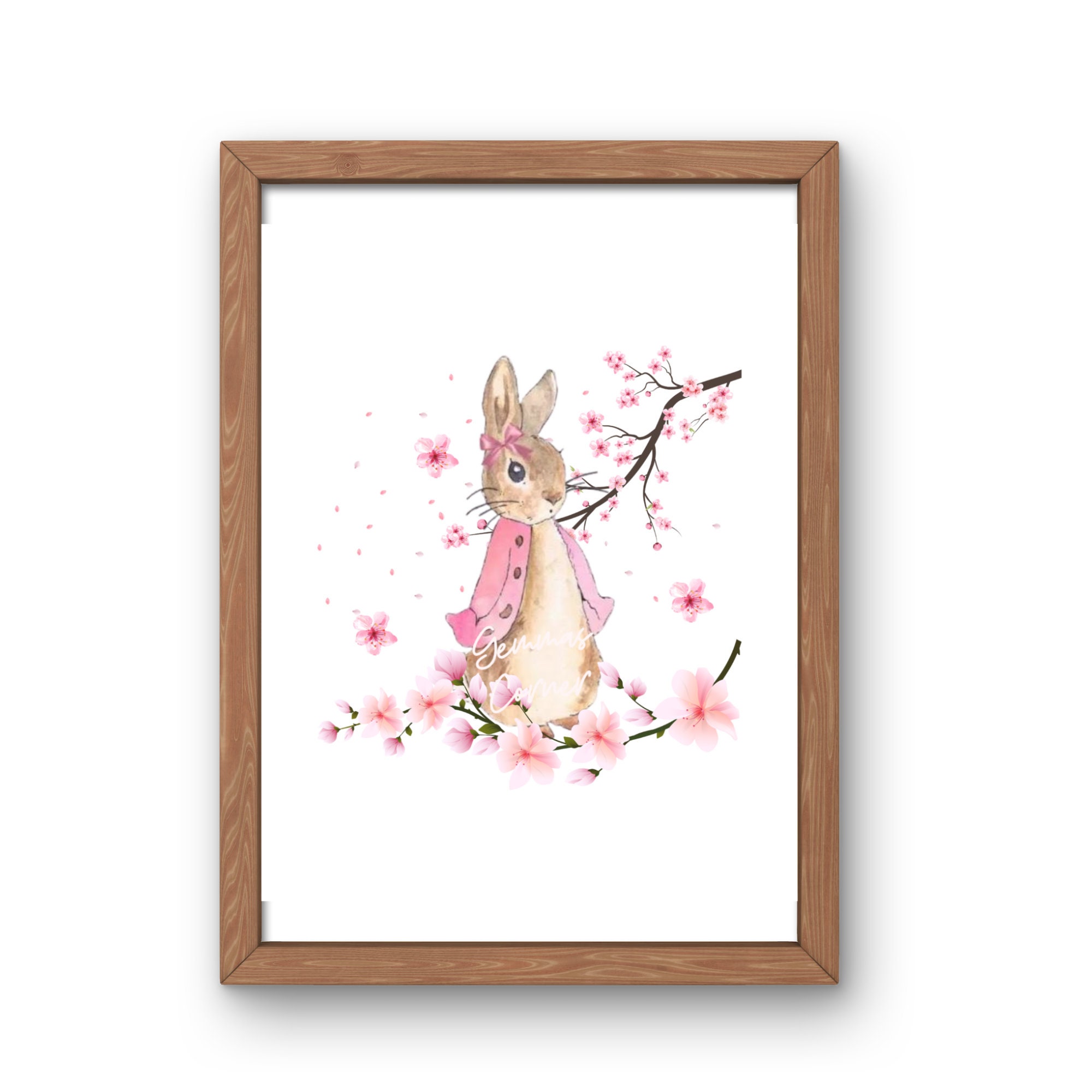 Flopsy Bunny PNG, Pink Peter the Rabbit and Cherry Blossom, Cherry ...