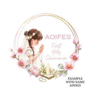 Pink Banner Communion Sublimation Design, Communion Digital Download ...