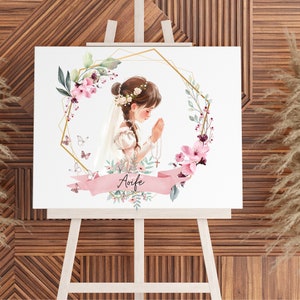 Pink Banner Communion Sublimation Design, Communion Digital Download ...