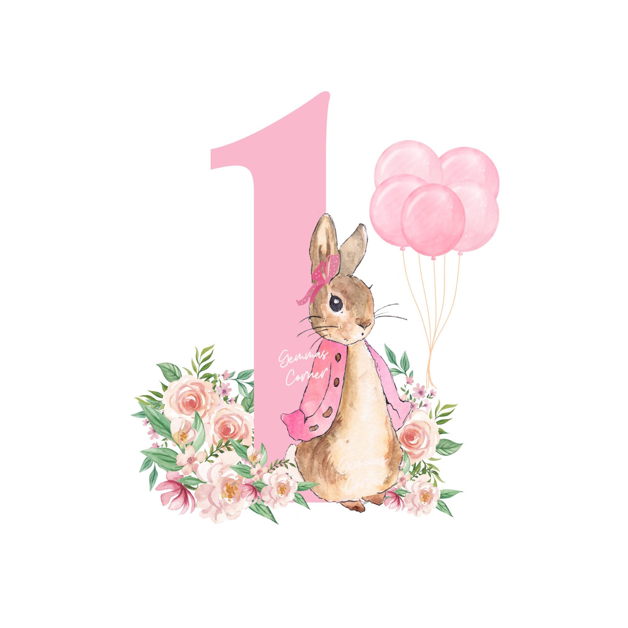 Pink Flopsy the Rabbit PNG, Peter Rabbit Age 1 PNG, Instant Digital ...