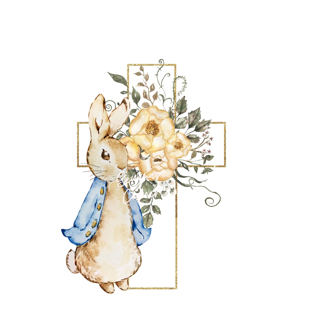 Peter the Rabbit Christening PNG, Rabbit Christening Design ...