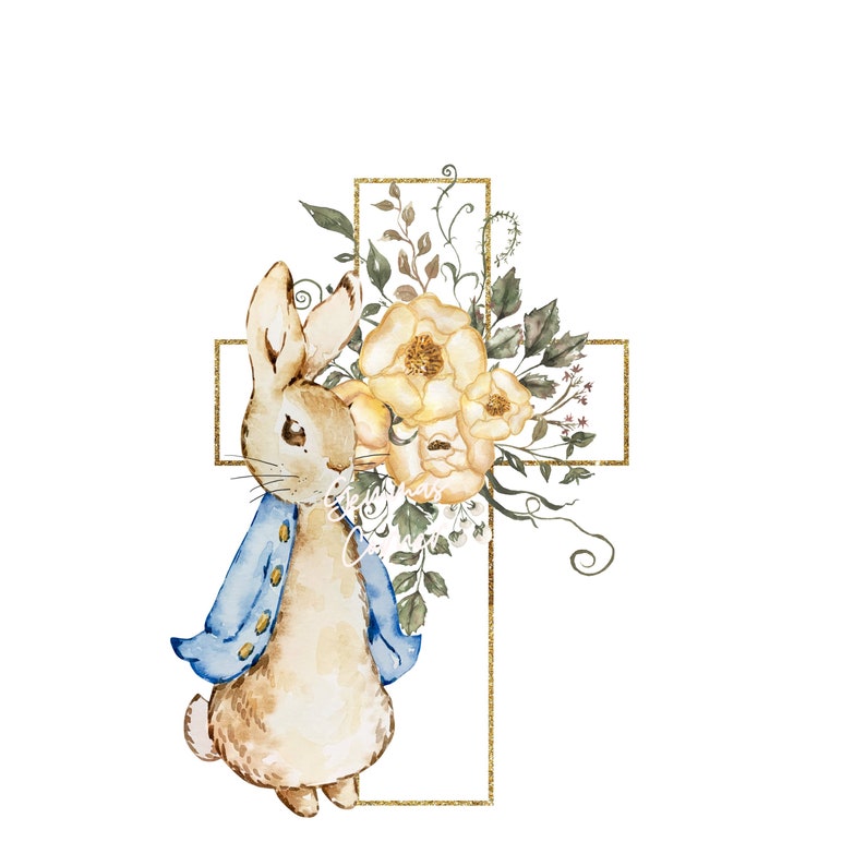 Peter the Rabbit Christening PNG, Rabbit Christening Design ...