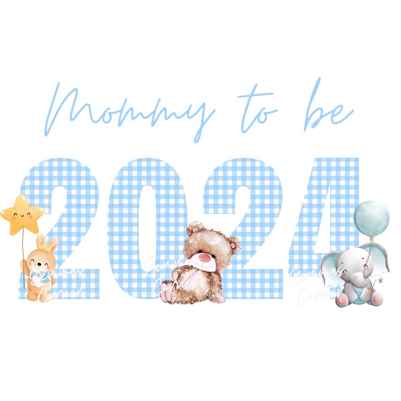 Born in 2024 PNG, Mommy to Be, Baby Shower PNG, Baby Boy Pregnancy ...