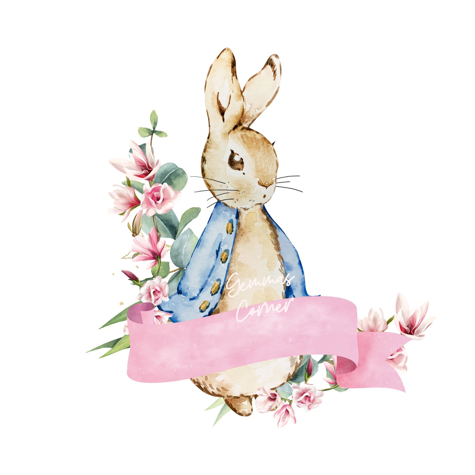 Peter the Rabbit PNG, Bunny Rabbit PNG, Instant Digital Download ...