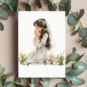 Girls Communion PNG, Sublimation Design , Communion Digital Download ...