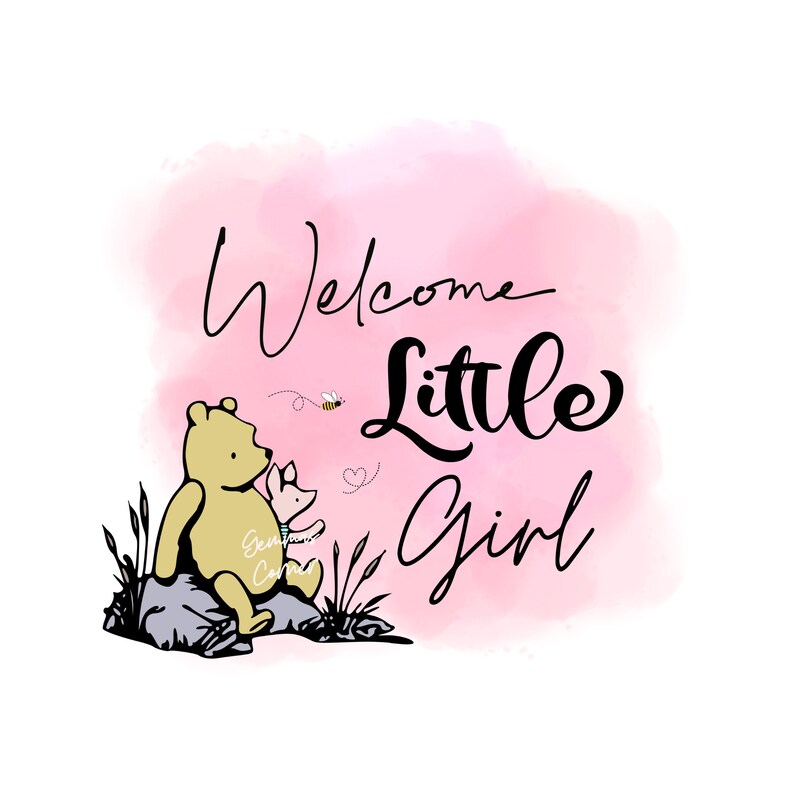 Baby Girl Winnie Pooh Baby Shower, Winnie Pooh PNG, Classic Winnie the ...