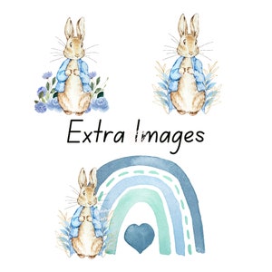Peter Rabbit Bundle Ages 1-9 A-Z, Peter Rabbit PNG, Set Digital Images ...