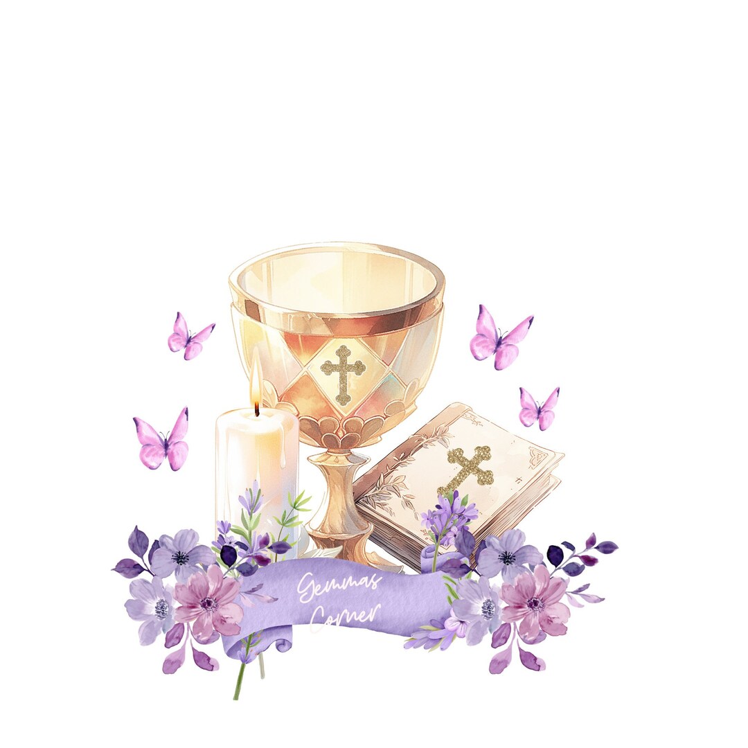 Purple Banner Communion Sublimation Design , Communion Digital Download ...