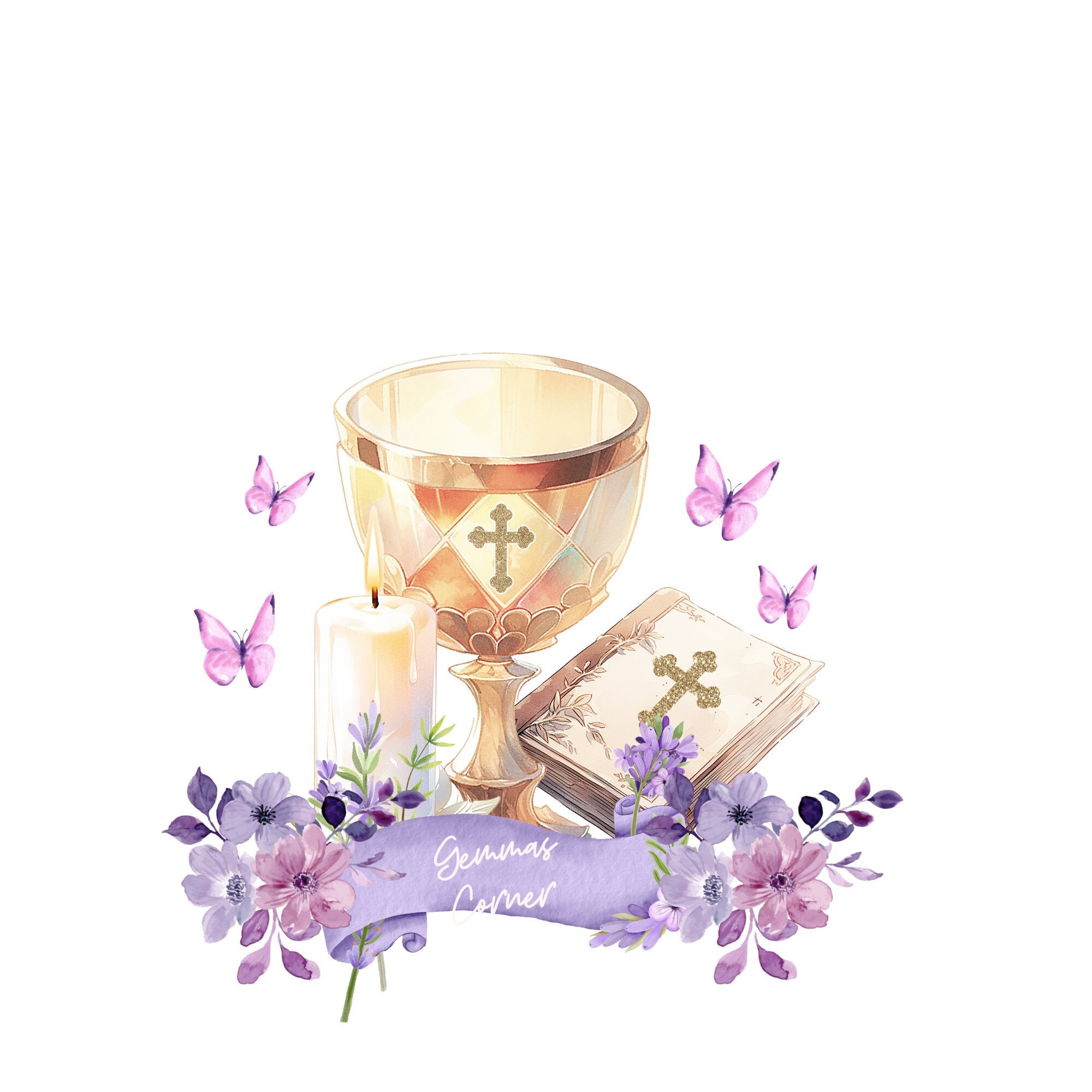 Purple Banner Communion Sublimation Design , Communion Digital Download ...