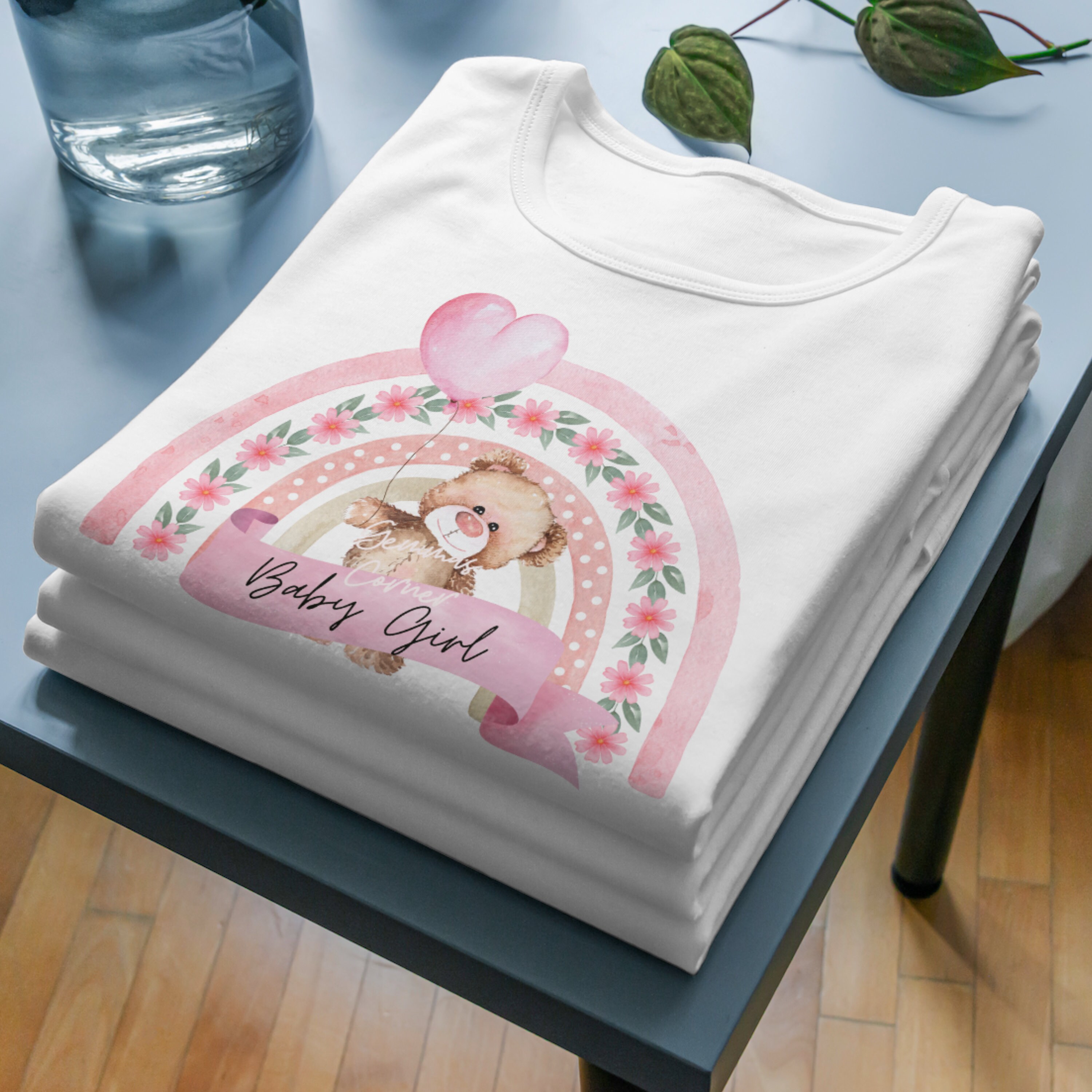 Baby Girl PNG, Baby Girl Design, Baby Shower PNG, Pink Rainbow, Baby ...