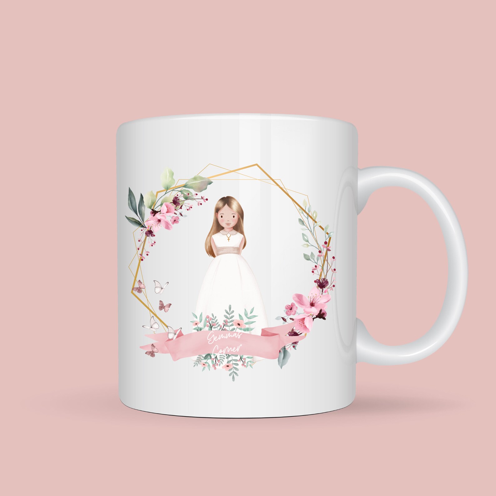 Pink Banner Communion Sublimation Design, Communion Digital Download ...