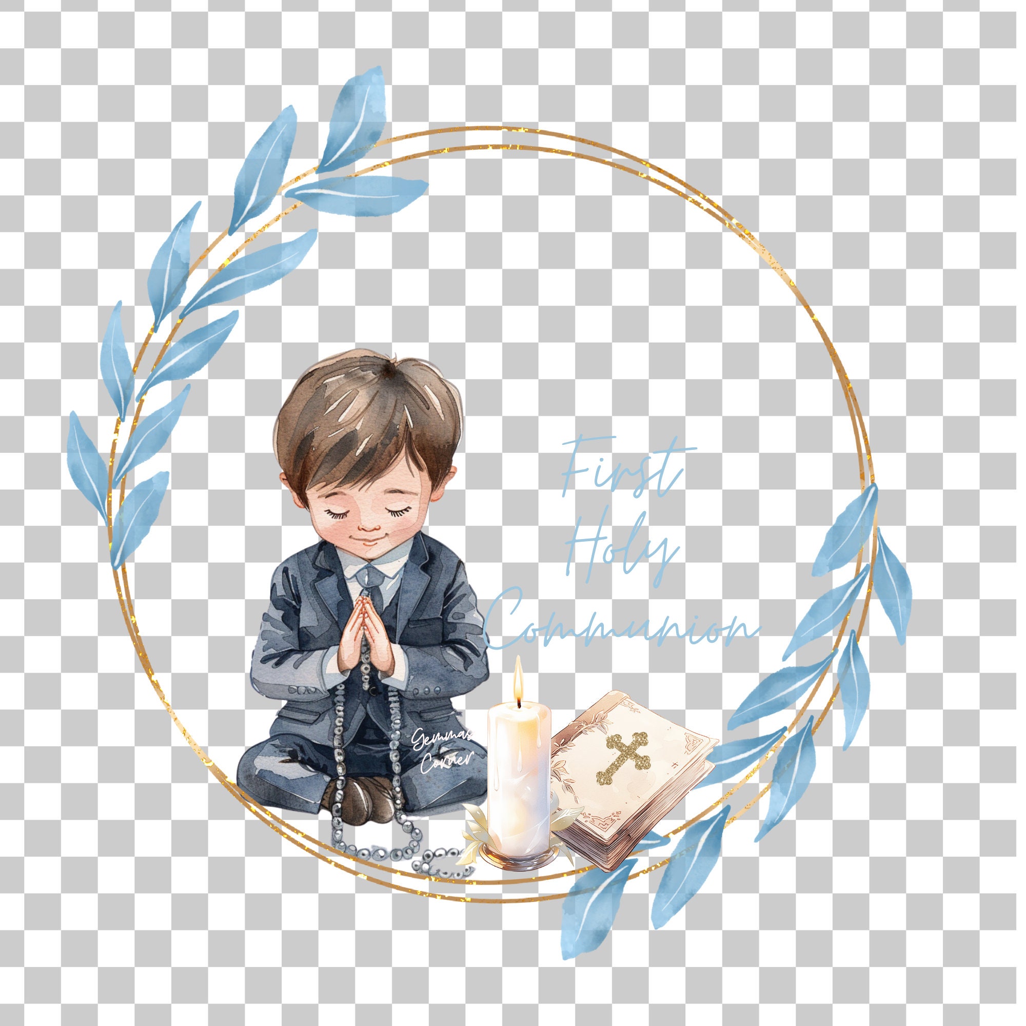 Boy Communion Sublimation Design, Communion Digital Download, First ...
