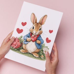 Red Peter Rabbit PNG, Card Making, Rabbit Clipart PNG, Peter Rabbit ...