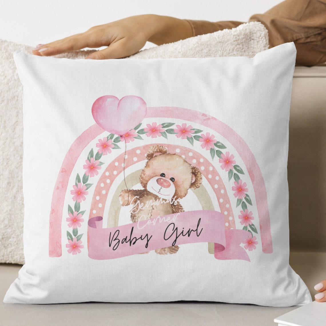 Baby Girl PNG, Baby Girl Design, Baby Shower PNG, Pink Rainbow, Baby ...