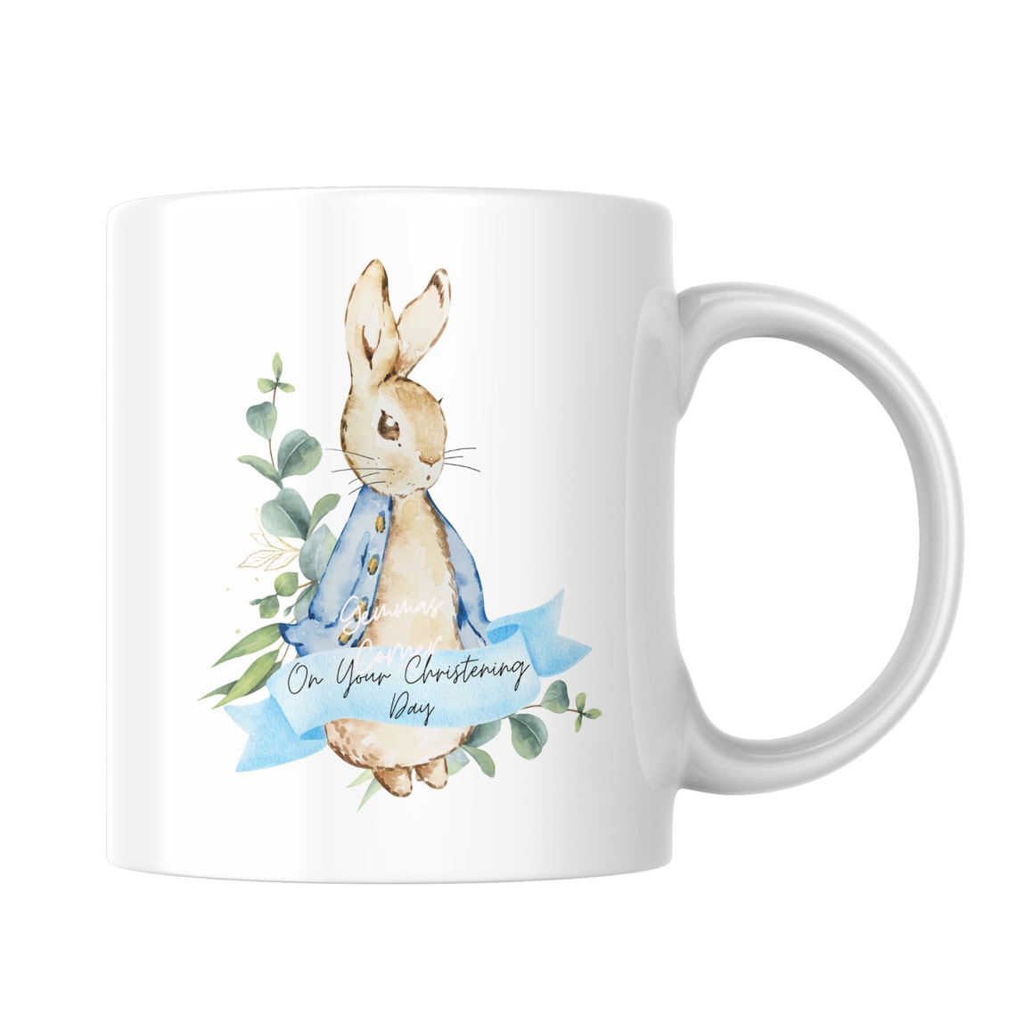 Peter the Rabbit Christening PNG, Baby Blue Christening Design ...