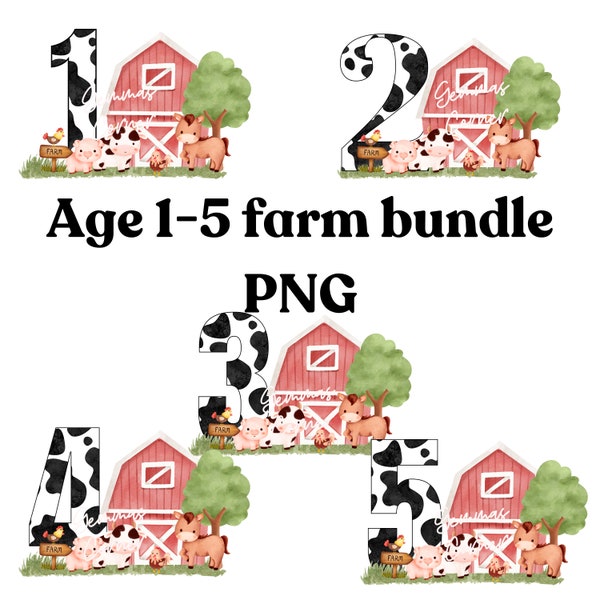 Farm Birthday Svg - Etsy