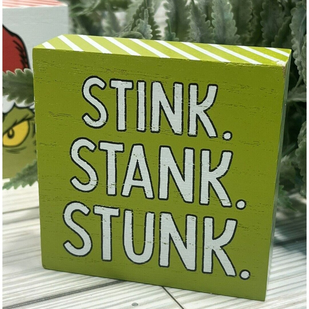 Dr. Seuss How Grinch Stole Christmas Stink, Stank, Stunk Decorative ...