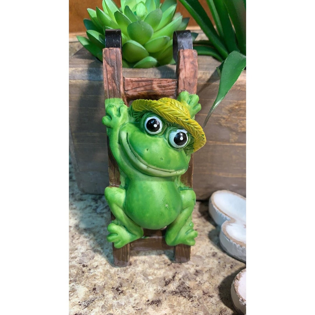 Flower Pot Hugger Frog Hanger Frog Resin Hugger Frog Flower Decor U38 ...