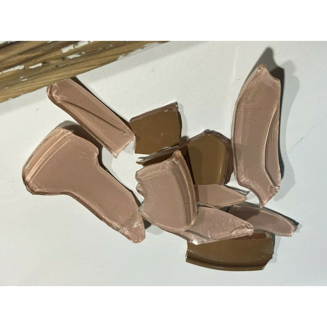 Blank Broken Craft PYREX Autumn Peach Glass Clear Bottom Nesting Mixing ...