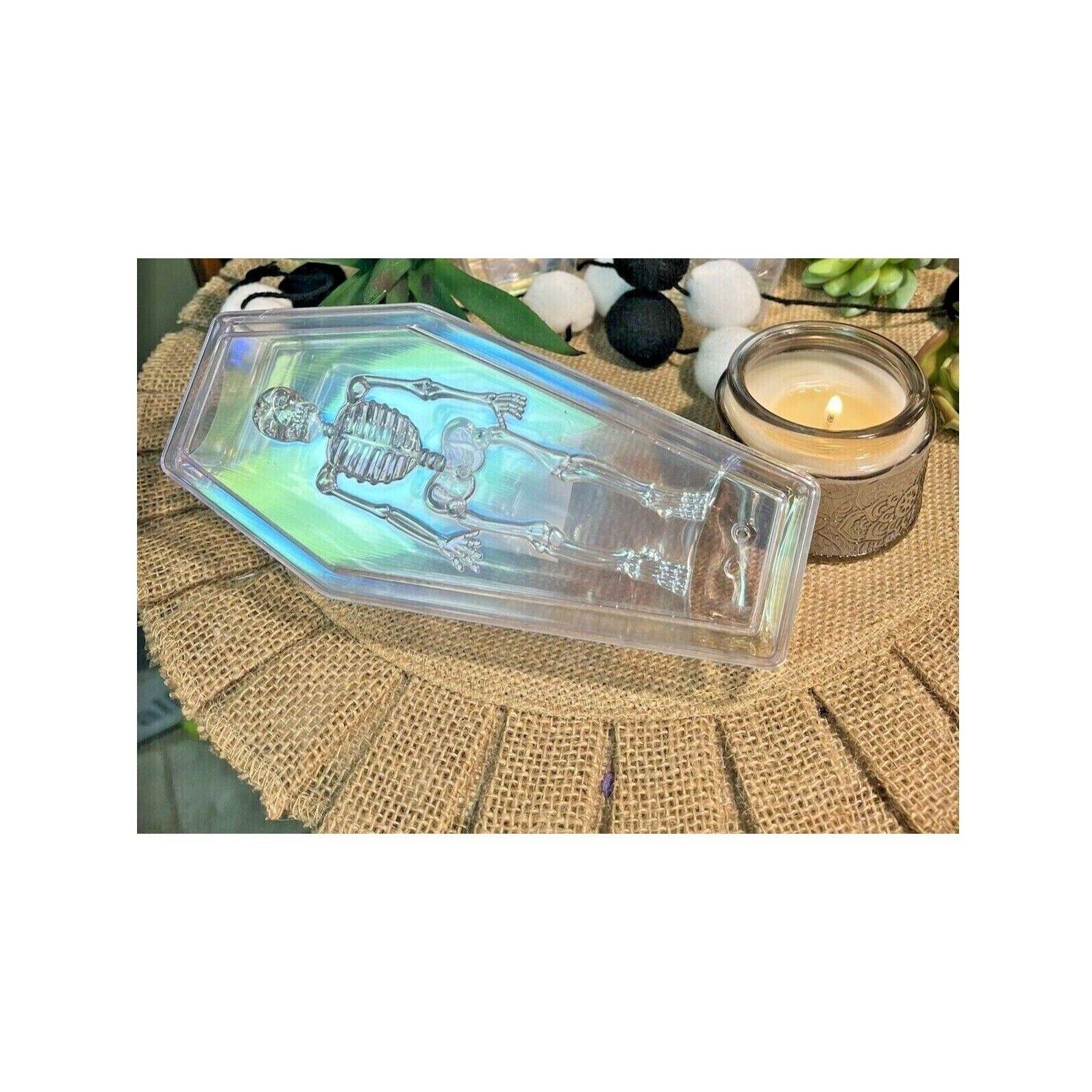 2 Coffins Treat Box Containers Plastic Caskets Halloween Coffins 7.6 ...