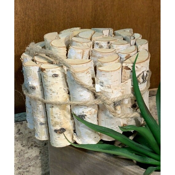 Wooden Edging Roll Fence Log Fence Christmas Half Burch Log - Etsy