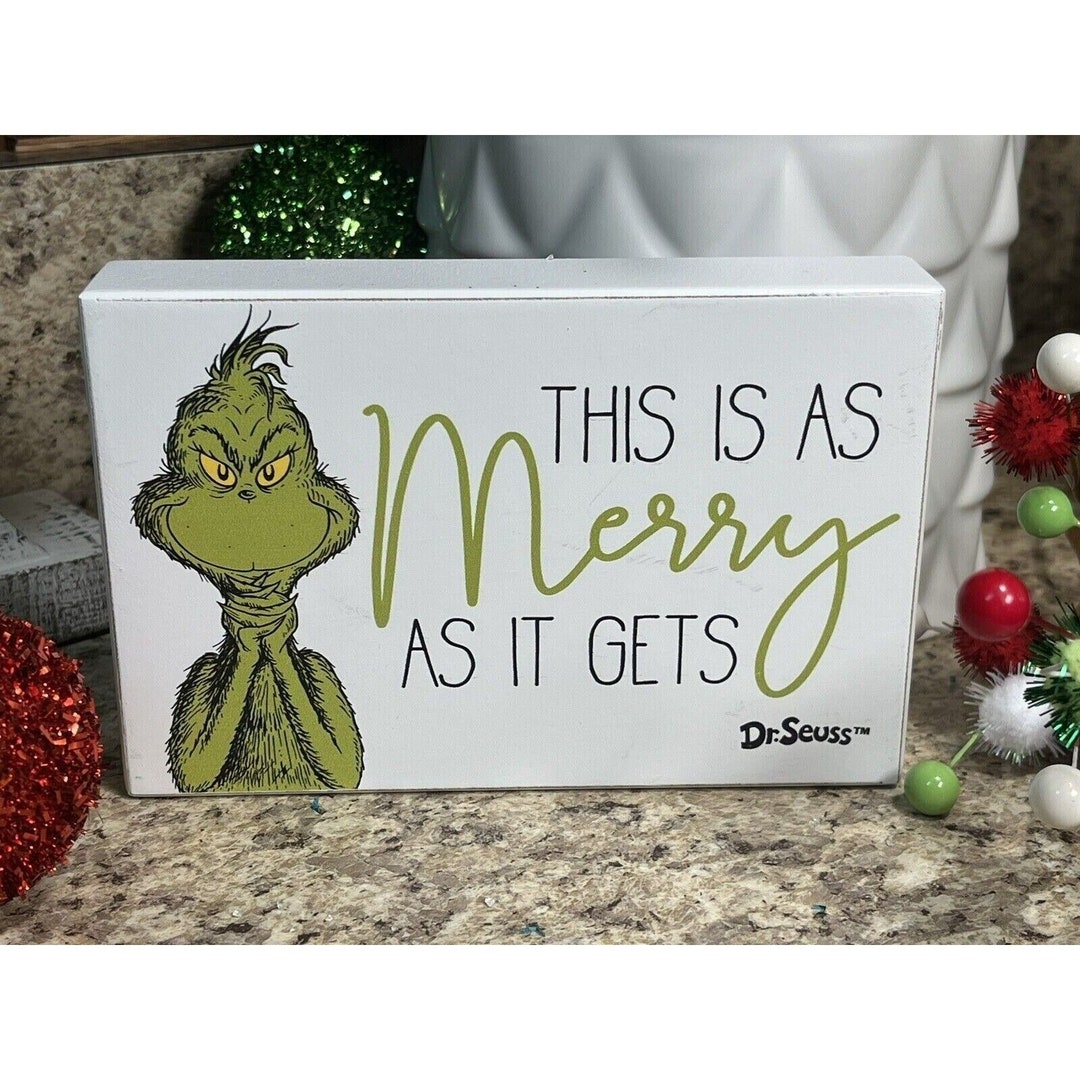 How the Grinch Stole Christmas Sign this is as MERRY as It Gets U87 - Etsy