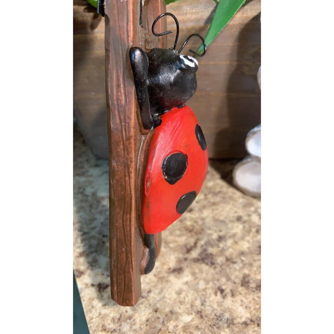 Flower Pot Hugger Ladybug Hanger Ladybug Resin Hugger Ladybug - Etsy