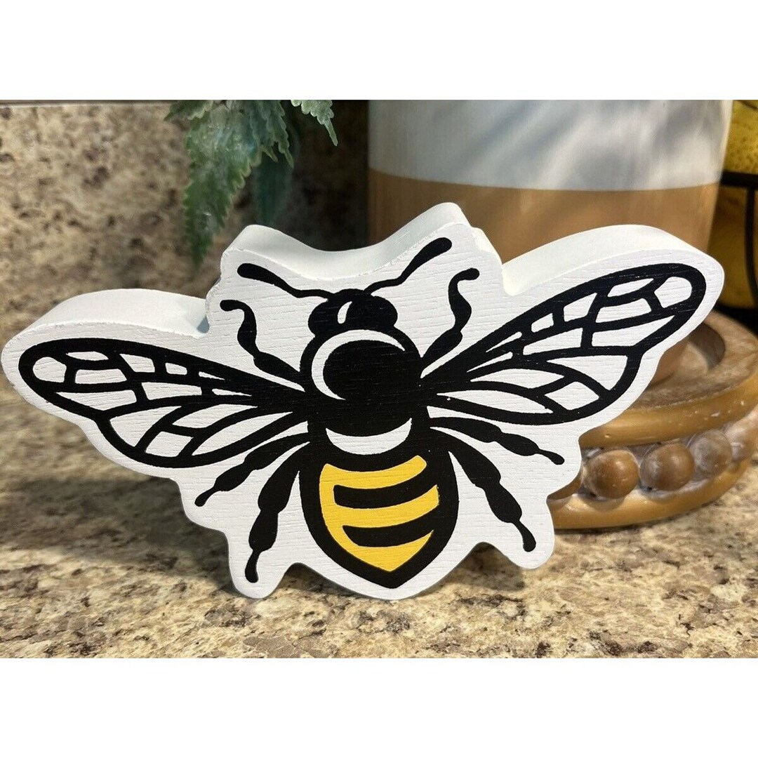 Bumble Bee Figure Bee Tiered Tray Mini Bee Sign Spring Decor Bee Sign ...