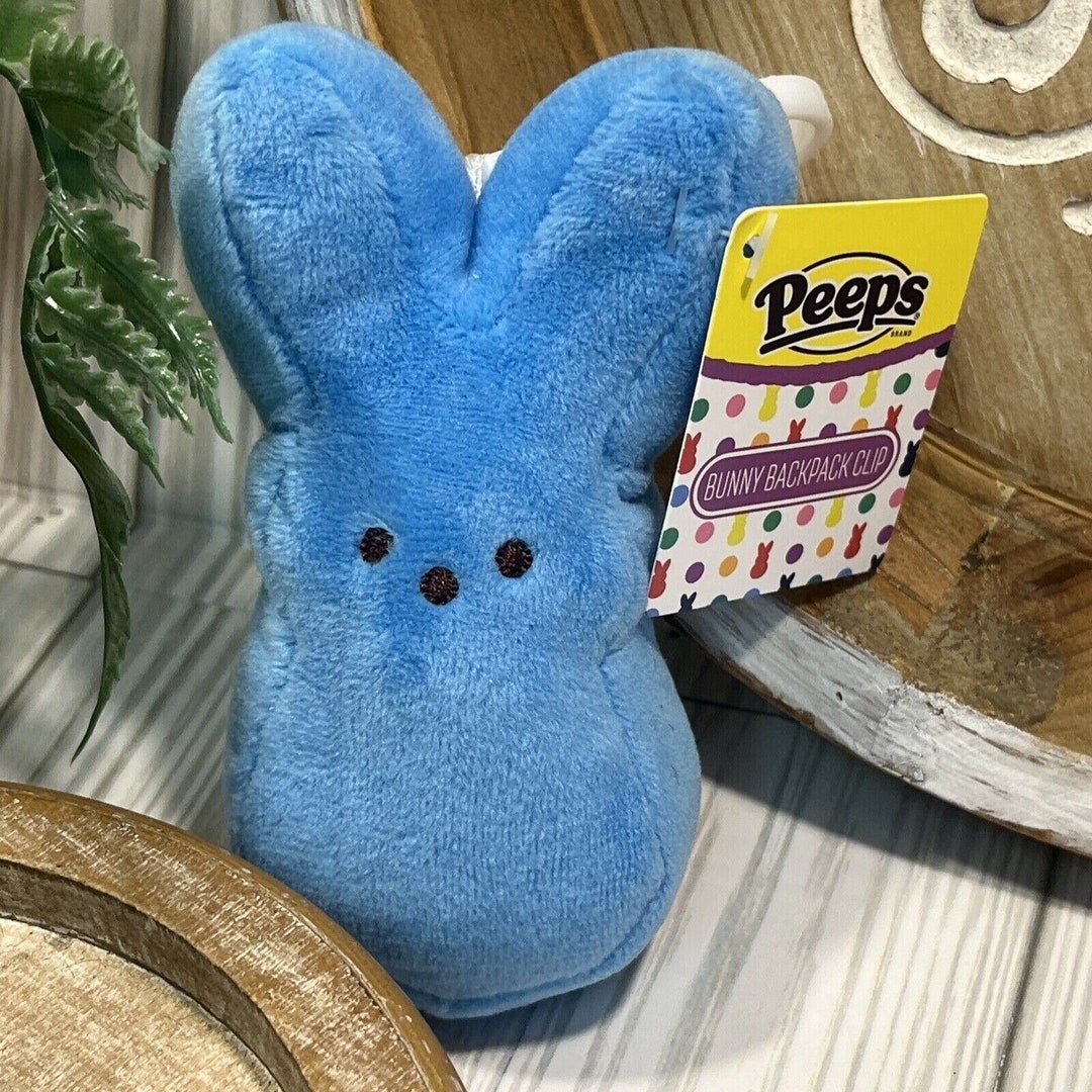 Crafting Blanks Peeps 4 Plush Bunny Clip-on Blue Backpack Purse ...