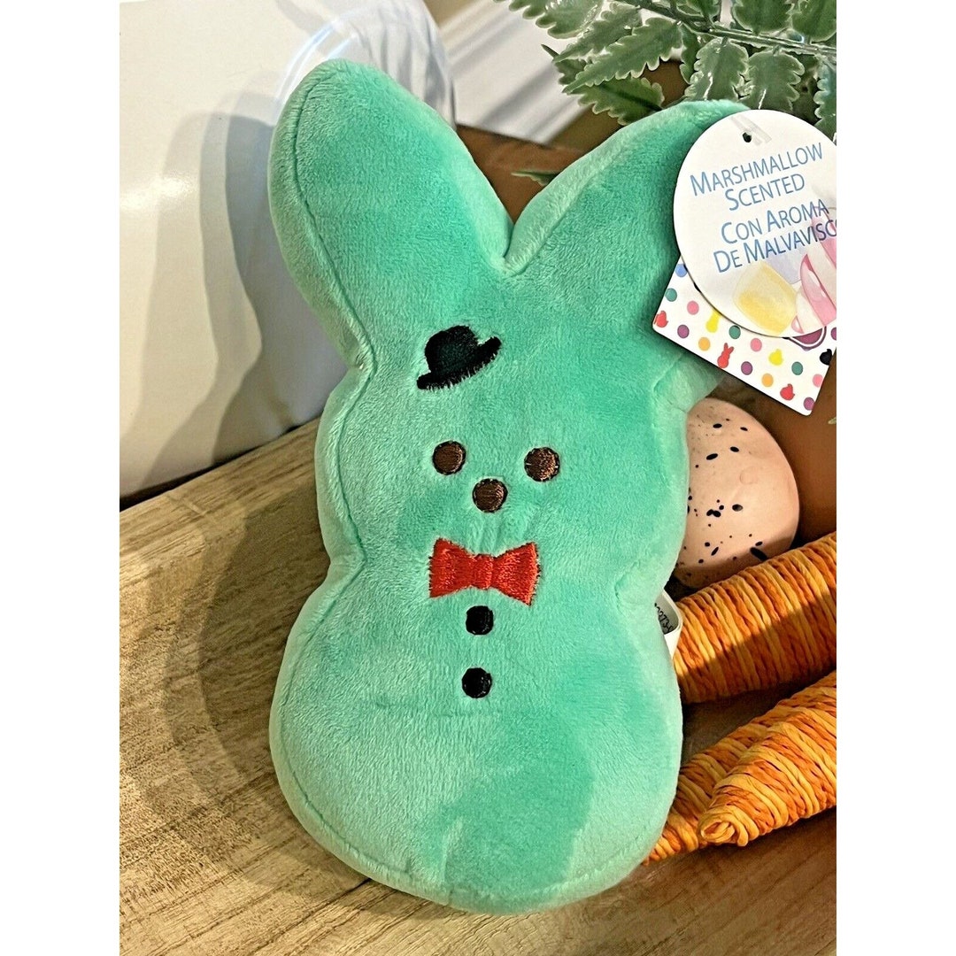 Marshmallow Scented Mini Plush, 6" Mint Green Bunny With Bow-tie Plush ...
