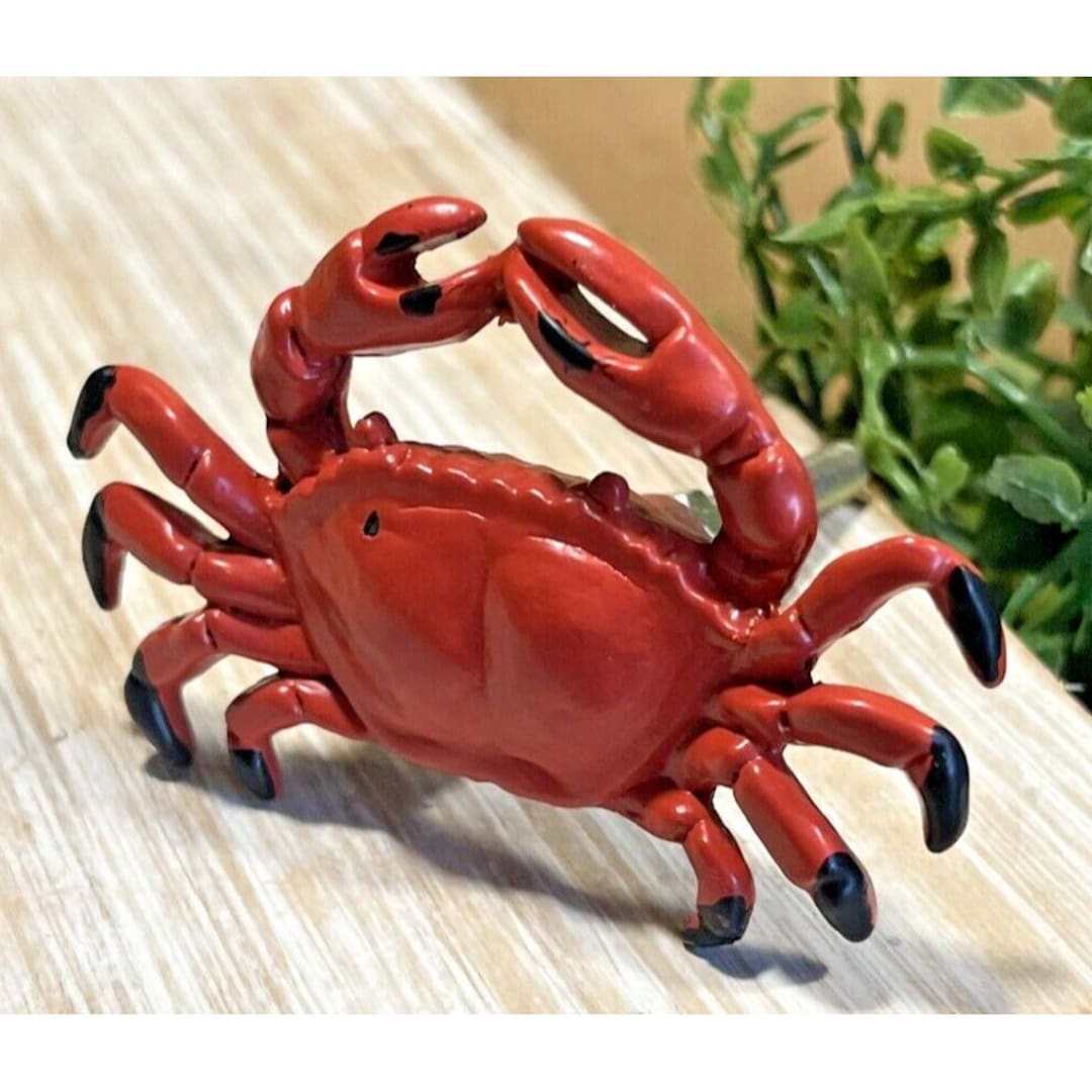 Antique Metal Drawer Pulls Handles Red Hermit Crab Cabinets Door Knobs U42a - Etsy