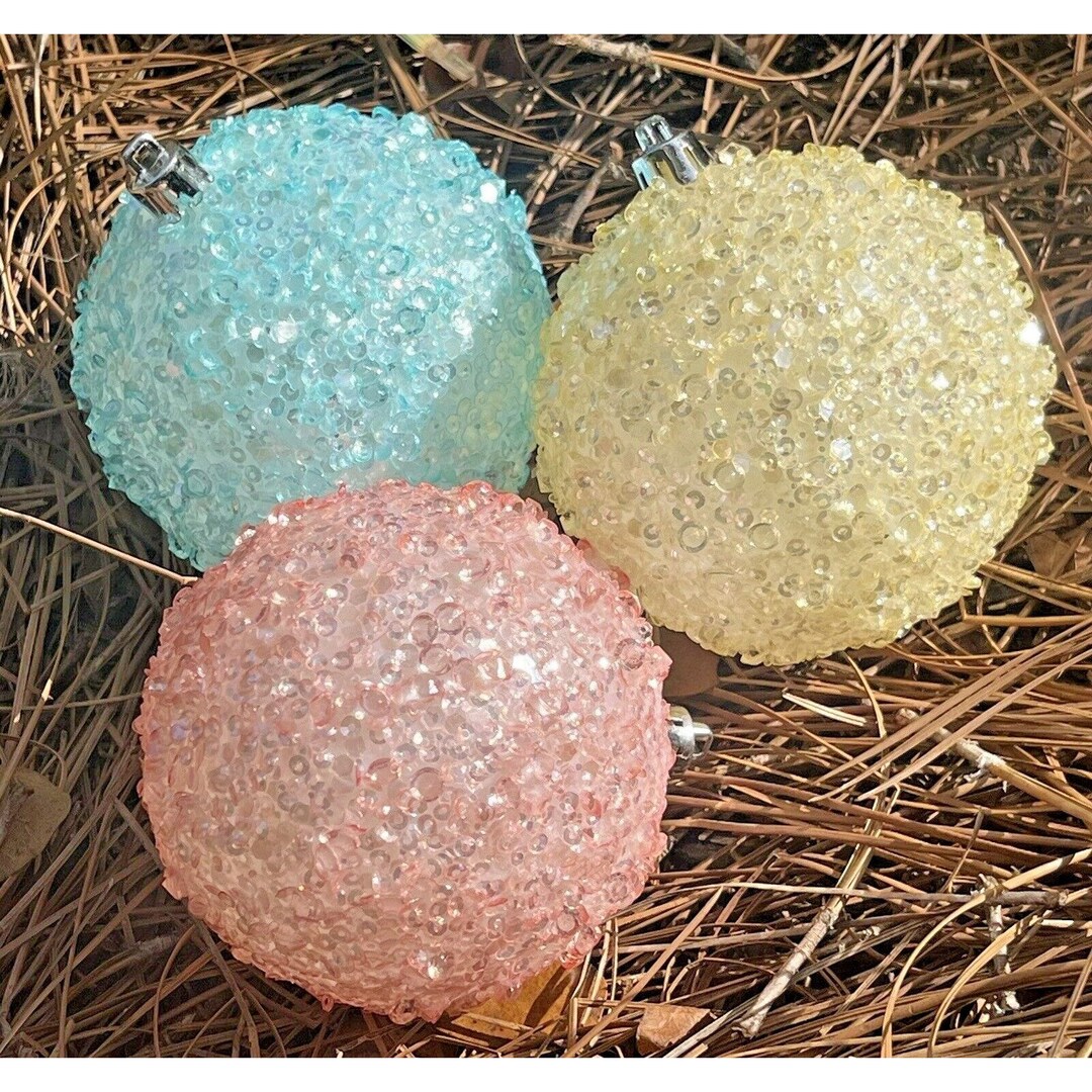 3x Shatter Proof Chunky Reflective Glitter Rhinestones Christmas ...