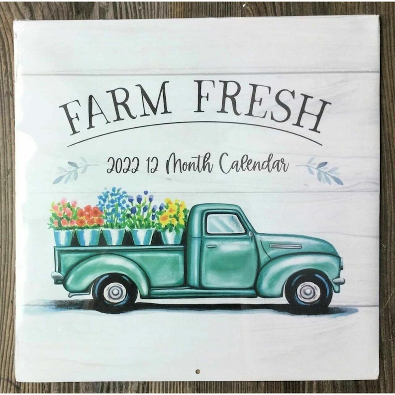 2022 Calendar for Art Projects -11X11 FARMHOUSE Calendar Truck U113 - Etsy