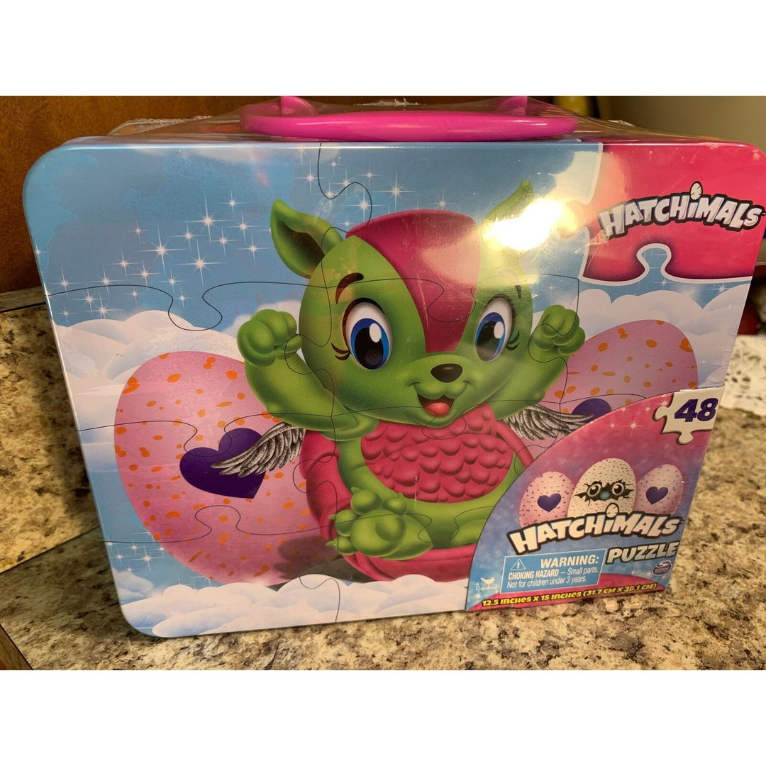 Hatchimals Puzzle in Lunch Box Tin W/handle 12.5 X - Etsy