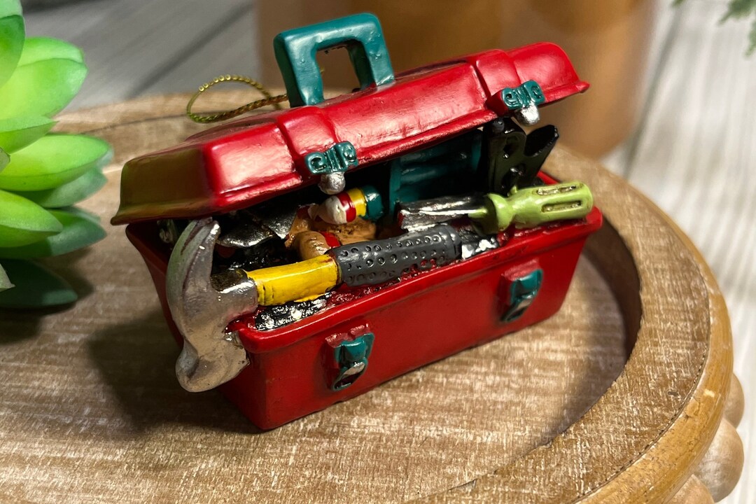 Toolbox Christmas Ornament Construction Toolbox Christmas Ornament U17 ...