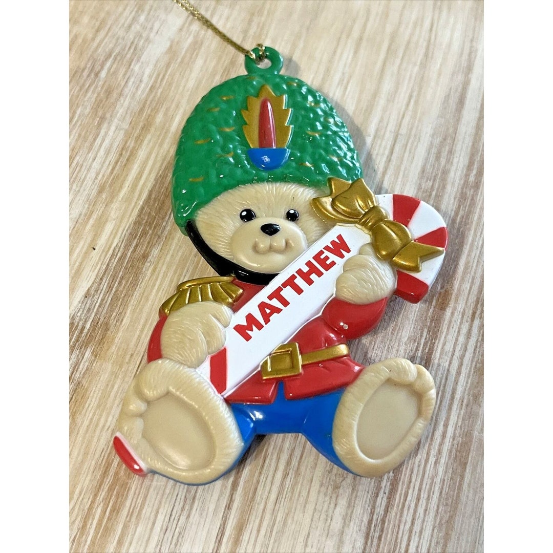 Stravina Holiday Vintage Personalized matthew Christmas Ornament ...