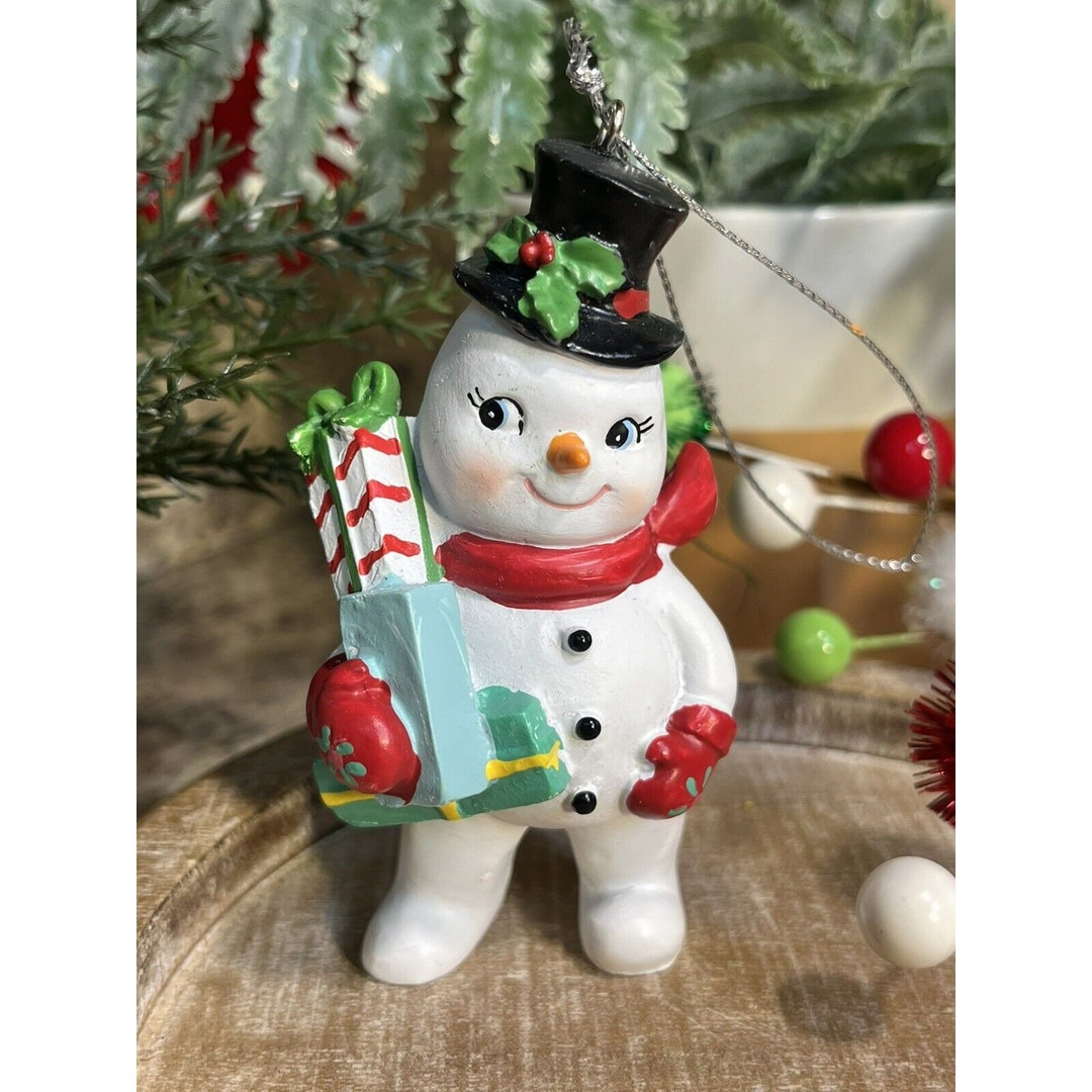 Frosty the Snowman's Brother JOLLY With Presents Resin Christmas ...