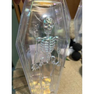 2 Coffins Treat Box Containers Plastic Caskets Halloween Coffins 7.6 ...