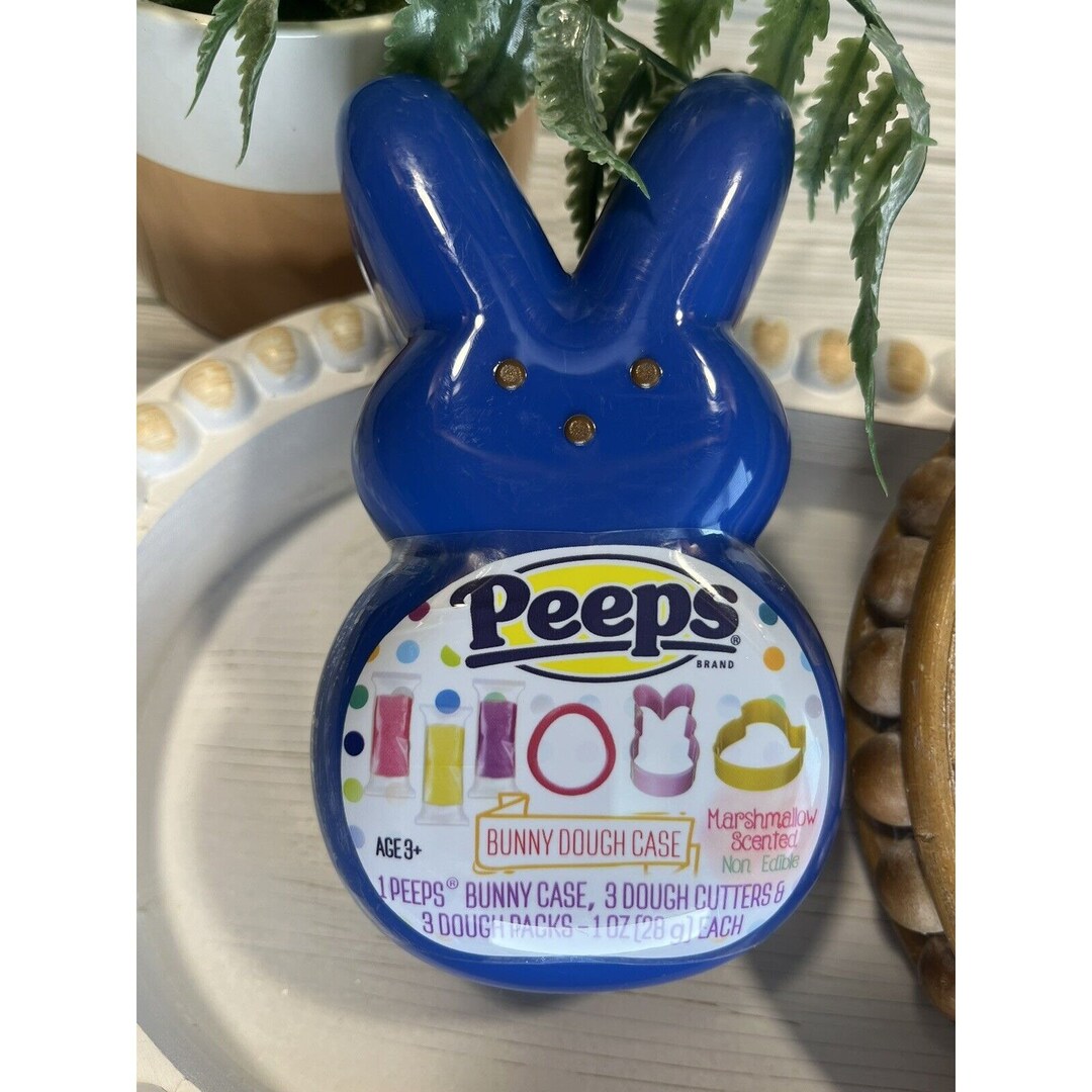 Navy Easter Bunny Play Dough Container Collectable Basket Marshmallow ...